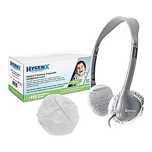 HamiltonBuhl HygenX Sanitary Ear Cushion Covers (2.5"" White, 50 Pairs) - for On-Ear Headphones & Headsets (HygenX25)