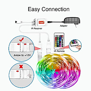 DAYBETTER Smart WiFi Led Lights 100ft, Tuya App Controlled Led Strip Lights, Work with Alexa and Google Assistant, Timer Schedule Led Lights Strip, Color Changing Led Lights for Bedroom Party Kitchen