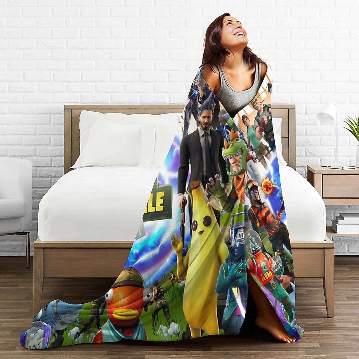 Game Blanket 3D Printing Super Soft Flannel Blanket Anime Warm Throw Blanket Fashion Sofa Bedding 4-50"x40"