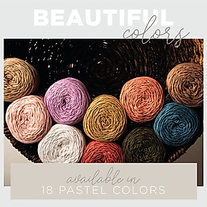 Lion Brand Yarn (1 Skein) Coboo Yarn, Terracotta, 696 Foot (Pack of 1)