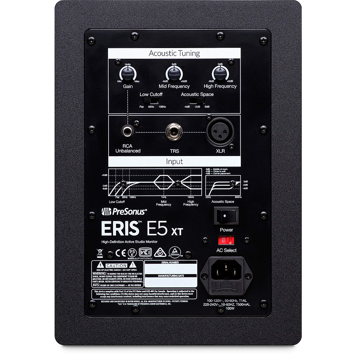 PreSonus Eris E5 XT 5.25" Near Field Studio Monitor with EBM Waveguide (Single)