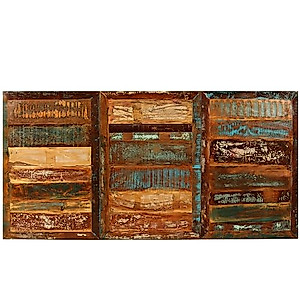 ULUYYUC Dining Table Solid Reclaimed Wood 70.9",Office Desks Party Table Kitchen Tables Kitchen Furniture Outdoor Table for Living Room, Kitchen, Backyard, Wedding,Office