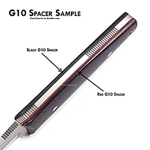 EZSMITH G10 - Knife Handle Spacer Material - (3 x 12 x .030 Inches) - Cool Gray