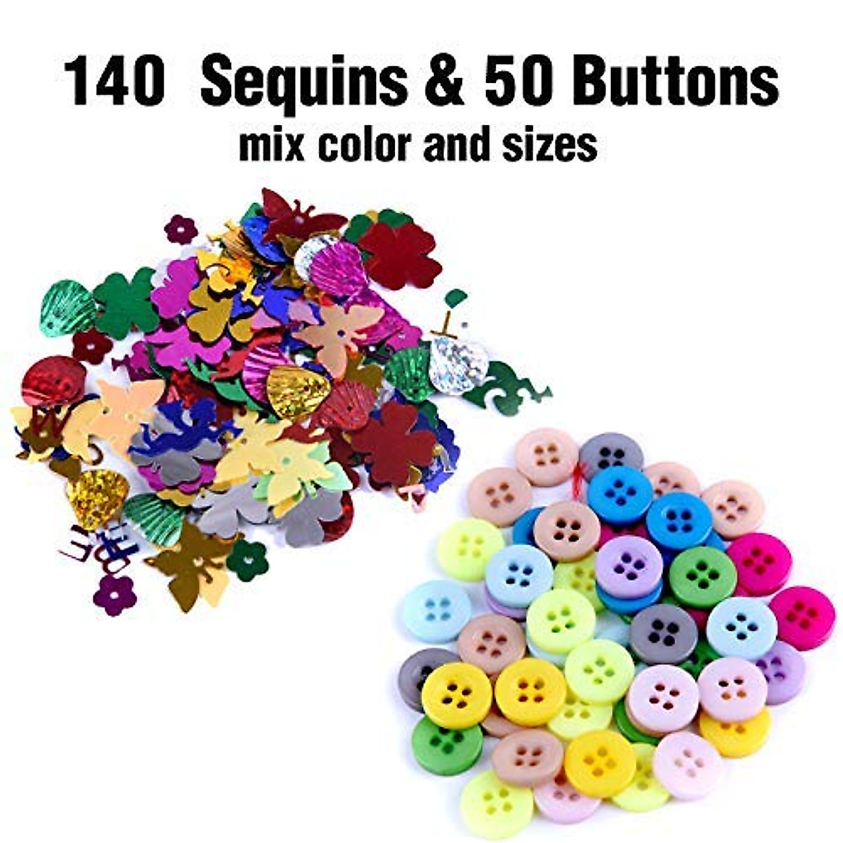 EPIQUEONE 1090-Piece Kids Art & Craft Supplies Set - Chenille Pipe Cleaners, Pom Poms, Googly Eyes, Craft Sticks, Buttons, and Sequins - Perfect for School Projects, DIY Hobbies, and Creative Play