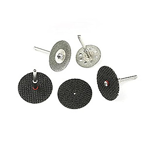 70 Pack Cutting Wheels Tool Kit, 32mm Fiberglass Reinforced Cutting Wheel Resin Cut-Off Wheels, 25mm/30mm Diamond Cutting Wheel with 1/8" Mandrels for Metal Glass Stone DIY Craft