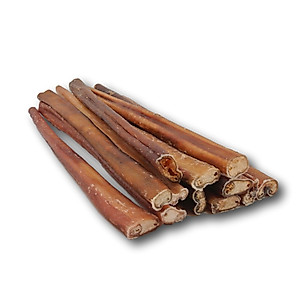 Top Dog Chews - Thick 12 Inch Bully Sticks, 100% Natural Beef, Free Range, Grass Fed, High Protein, Supports Dental Health & Easily Digestible, Dog Treat, 10 Pack (10 Count 12", Odor Free Beef)