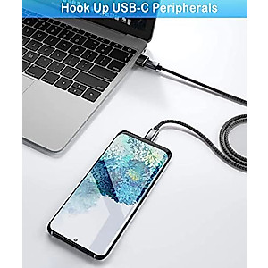 USB to USB C Adapter – 2-Pack USB to C Adapter – Female to Male Power Adapter – USB C Adapter for Charging and Data Transfer – Compact USB Converter Compatible with iPhone, Samsung, AirPods