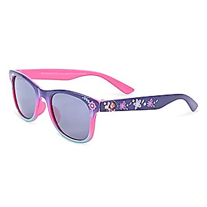 Disney Encanto Girls Sunglasses For Kids with Matching Glasses Case | Cute Sunglasses for Girls (Pink-Purple)