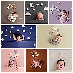 Infant Baby Boy Girl Photo Shoots Posing Moon Star Backdrops Newborn Photography Background Props Accessories