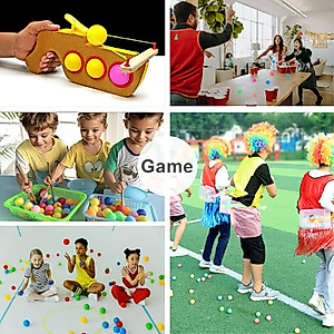 meizhouer Colored Ping Pong Balls: 20 Pack 3 Star 40mm Table Tennis Balls for Outdoor Training Yard Party Kids Game Cat Dog Ferret Toys (Pack of 20)