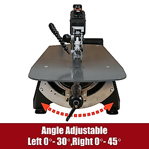 Bucktool 22 Inch Variable Speed Scrow Saw, 1.3A Scroll Saw for Woodworking