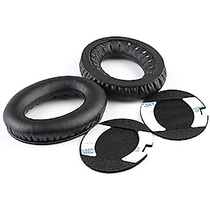Zotech Leather Replacement Ear Pads Memory Foam Pads for QuietComfort 35 / QC 25 / QC15 / QC2 / Ae2 / Ae2i / Ae2w / SoundTrue & SoundLink (Black)