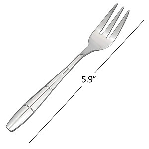 Eagrye 12-Piece Stainless Steel Tasting Fork/ 3-Tine for Dessert, Appetizer