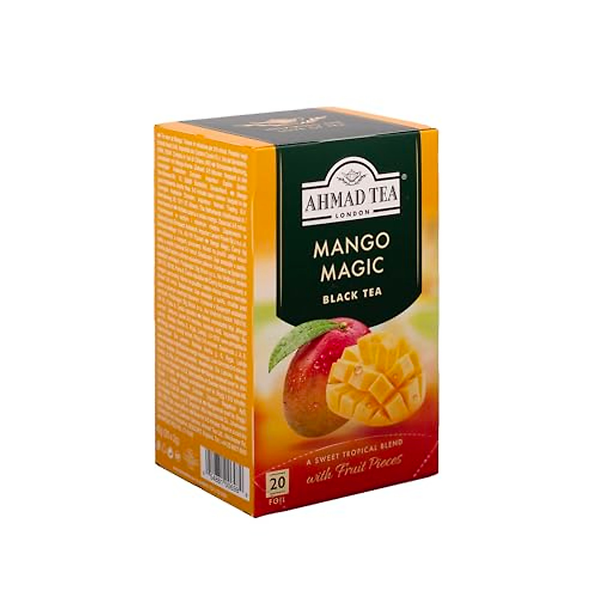 Ahmad Tea Mango Magic Black Tea, 20-Count Boxes (Pack of 6)
