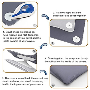 Duvet Cover Snaps Metal 16 Pcs