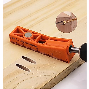 Pocket Hole Jig Kit, Pocket Slant Hole Jig Woodworking Locator Tool for Woodworking Angle Drilling Holes, Angle Carpentry Locator Jig