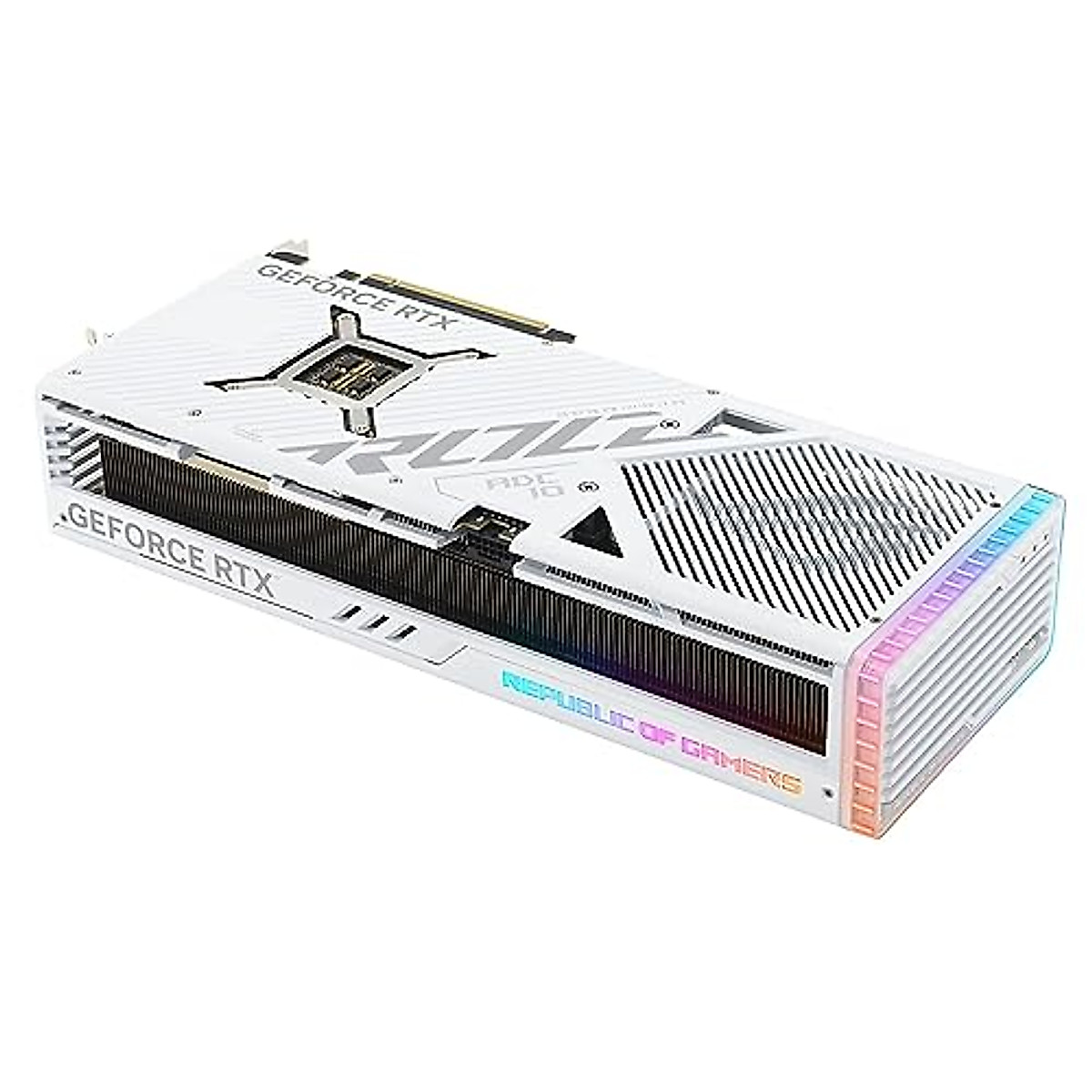 ASUS ROG Strix GeForce RTX™ 4090 White OC Edition Gaming Graphics Card (PCIe 4.0, 24GB GDDR6X, HDMI 2.1a, DisplayPort 1.4a)