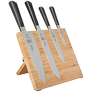 Mercer Culinary Züm Magnetic Board Forged Knife Set, Bamboo, Black