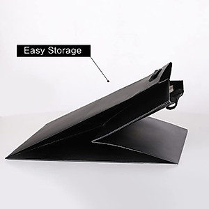 Yerpkefey 11.8" Large Gift Bag，Square Reusable Gift Bags Large for Birthday Wedding Christmas Presents Doll (Black)