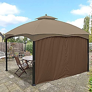 CoastShade Gazebo Replacement Curtain for 8x8 or 10x10 or 10x12 Summer Outdoor Gazebo,6.7FT Height,Only 1 Panel Sidewall,Autumn Gazebo Sidewall ，Brown