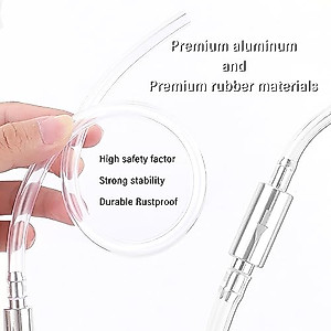 KIFIDAN Motorcycle Brake Bleeder Hose,One Way Check Valve Brake Fluid Bleeder Kit with Tube & Clamp,Universal Motorcycle Accessories Brake System Bleeding Tools for Clutch,Hydraulic Brake