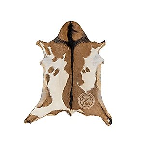 Genuine Goatskin Rug Goat Skin Goat Hide Goat Skin Rug Exotic 2 x 3 ft.