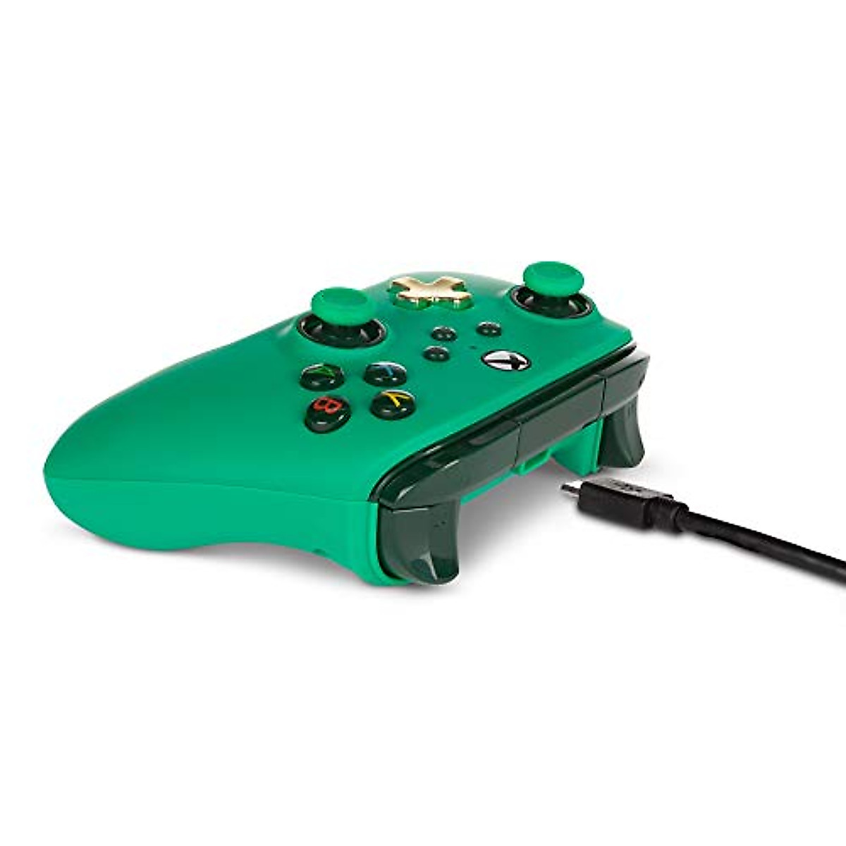 PowerA Enhanced Wired Controller for Xbox Series X|S - Green, Gamepad, Wired Video Game Controller, Gaming Controller, Works with Xbox One - Xbox Series X