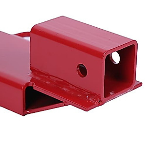 HECASA Clamp On Forklift 2" Hitch Receiver Pallet Fork Trailer Towing Adapter