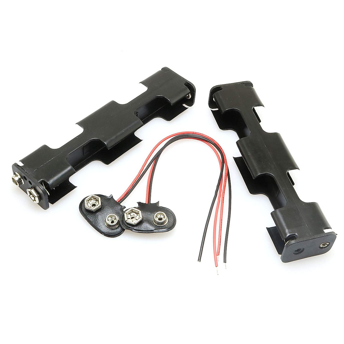 DGZZI 2-Pack 4 x AA Battery Holder with Snap Connector