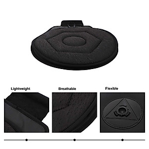 EXCEART 360 Degree Swivel Seat Cushion Rotating Swivel Car Seat Cushion Lumbar Support Pillow for Car Chair and Seat Swivel Car Chair Pad (Black)