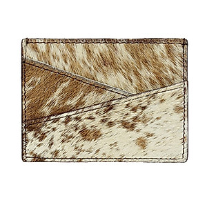 Myra Bag Brun Credit-Card Holder Cotton + Fur Leather Bag S-3171