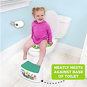 Sesame Street Sesame Squad Step Stool - Kids Step Stool, Potty Training, Non-Slip, Bathroom, Kitchen, Lightweight