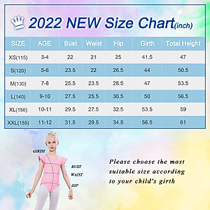 YgneeDom Girls Leotard Ruffle Short Sleeve Crisscross Back for Dance Gymnastics Ballet 3-12 Years(White,5-6)