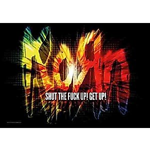 LPG International Korn Shut The F#at& Up Fabric Poster Print, 30 by 40-Inch