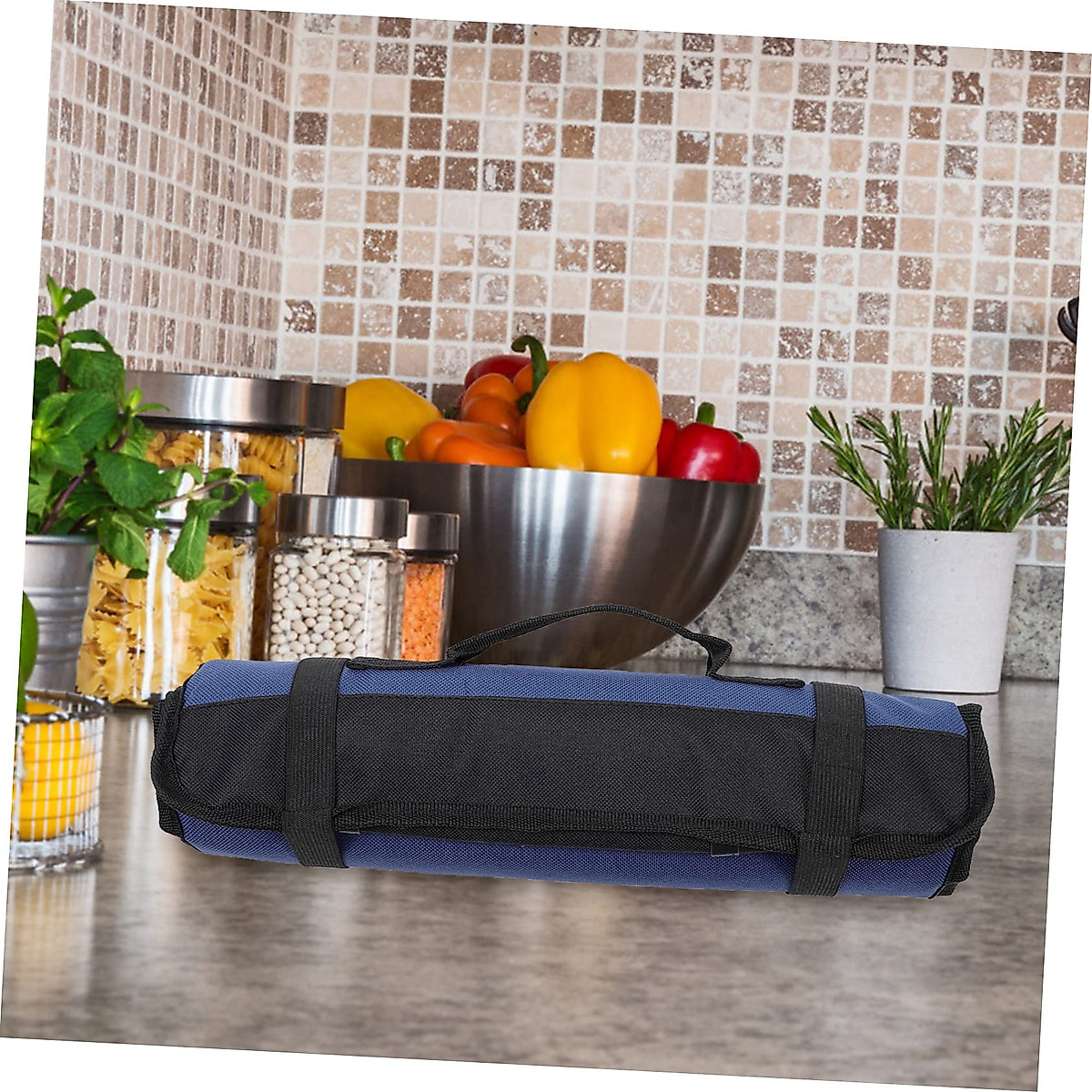 OKUMEYR 1pc Roll 22 Bag Chef Roll Bag Cutlery Holder Backpack Holder Backpack Suitcase Roller Bag Chef Carrying Case 22 Slots Holder Storage Bag Portable Roll Box Toolbox