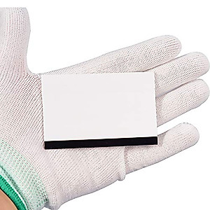 AHCHAY 3-inch Screen Printing Squeegee with Soft Rubber, Tiny Flexible Block Scraper for Car Mirror, Vehicle Side Rear Glass, Removing Water and Rain, Pack of 3