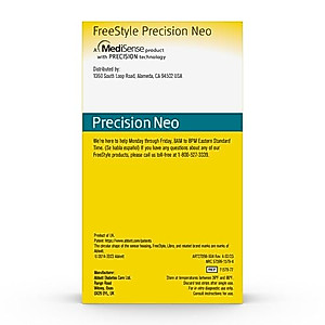 Freestyle Precision Neo Blood Glucose Test Strips, 50 Strips