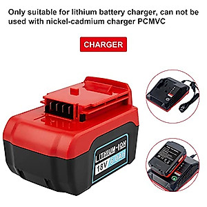 [1-Pack] High-Output 6000mAh [Lithium-Ion Type] 18V PC18B Battery for Porter Cable 18-Volt Battery PC18B PC18BL PCC489N PC18BLEX, Only Can Charged with Charger PCXMVC PCLMVC (Not PCMVC)