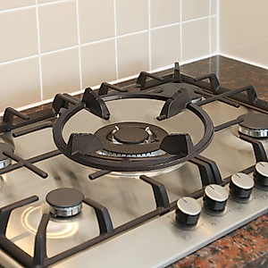 HRepair Cast Iron Wok Support Ring 9Inch Universal Non Slip Wok Rack Stand Fits Kitchen Samsung Ge Frigidaire Whirlpool Kitchenaid Lg Kenmore Gas Stove