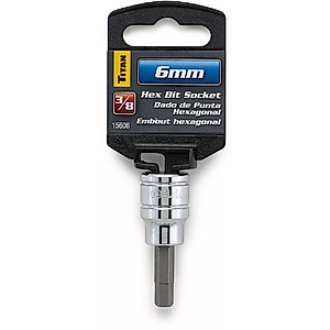 Titan 15606 3/8-Inch Drive x 6mm Hex Bit Socket