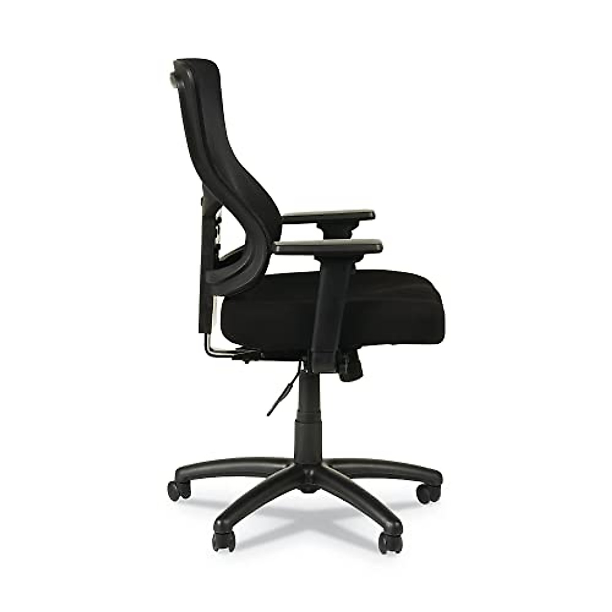 Alera Elusion II Series Mesh Mid-Back Synchro Seat Slide Chair, Supports Up to 275 lb, 17.51" to 21.06" Seat Height, Black