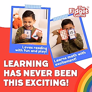 The Fidget Game Kindergarten Learning Bundle - Learn to Read in Weeks, Master 500 Flash Cards - High-Frequency Dolch Sight Words, Numbers, Addition & Subtraction & Shapes - for Pre-K to Grade 3