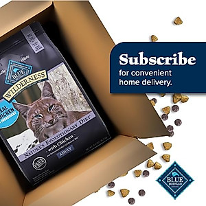 Blue Buffalo Wilderness Nature's Evolutionary Diet High-Protein, Grain-Free Natural Dry Food for Adult Cats, Chicken, 6-lb. Bag