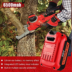 Ahomtikk 2 Pack 20V 6.5Ah Replacement Battery for Craftsman V20 Lithium Ion Battery CMCB205 CMCB204 CMCB204-2 CMCB202 CMCB202-2 Craftsman 20 Volt Battery (All of V20 Cordless Tool Series)