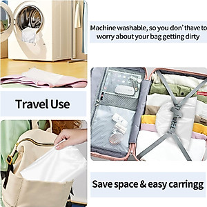 Cptoion 6 Pack Dust Bags for Handbags,Dust Cover Storage Bags Silk Dustproof Drawstring Bag,Silk Dust Cover Bag for Handbags Purses Clothes Shoes Boots (White, 20 × 15.75 in)