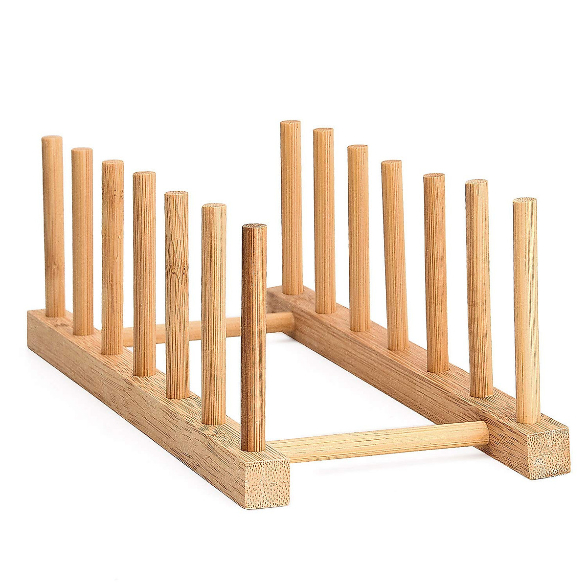 Vinyl Record Storage Holder Stand Rack Eco Friendly Wooden CD Display Stand, Stackable Modern CD Holder Portable Countertop Desktop Magazine Rack Record Storage Shelf - for 12" and 7" Recor