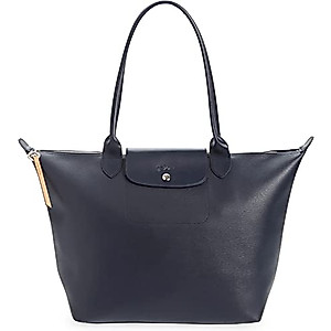 Longchamp Le Pliage City Coated Canvas Large Shoulder Tote, Navy