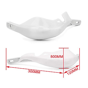 JFG RACING Motorcycle Universal Handguards 7/8" 22mm and 1 1/8" 28mm Aluminum Hand Guards Brush Bar For off Road ATV For Motocross Electric Dirt Bike Enduro Sur-Ron -White