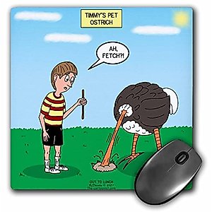 3dRose Timmys Pet Ostrich - Looks Like Timmy has Another pet Fail - Mouse Pads (mp_358425_1)