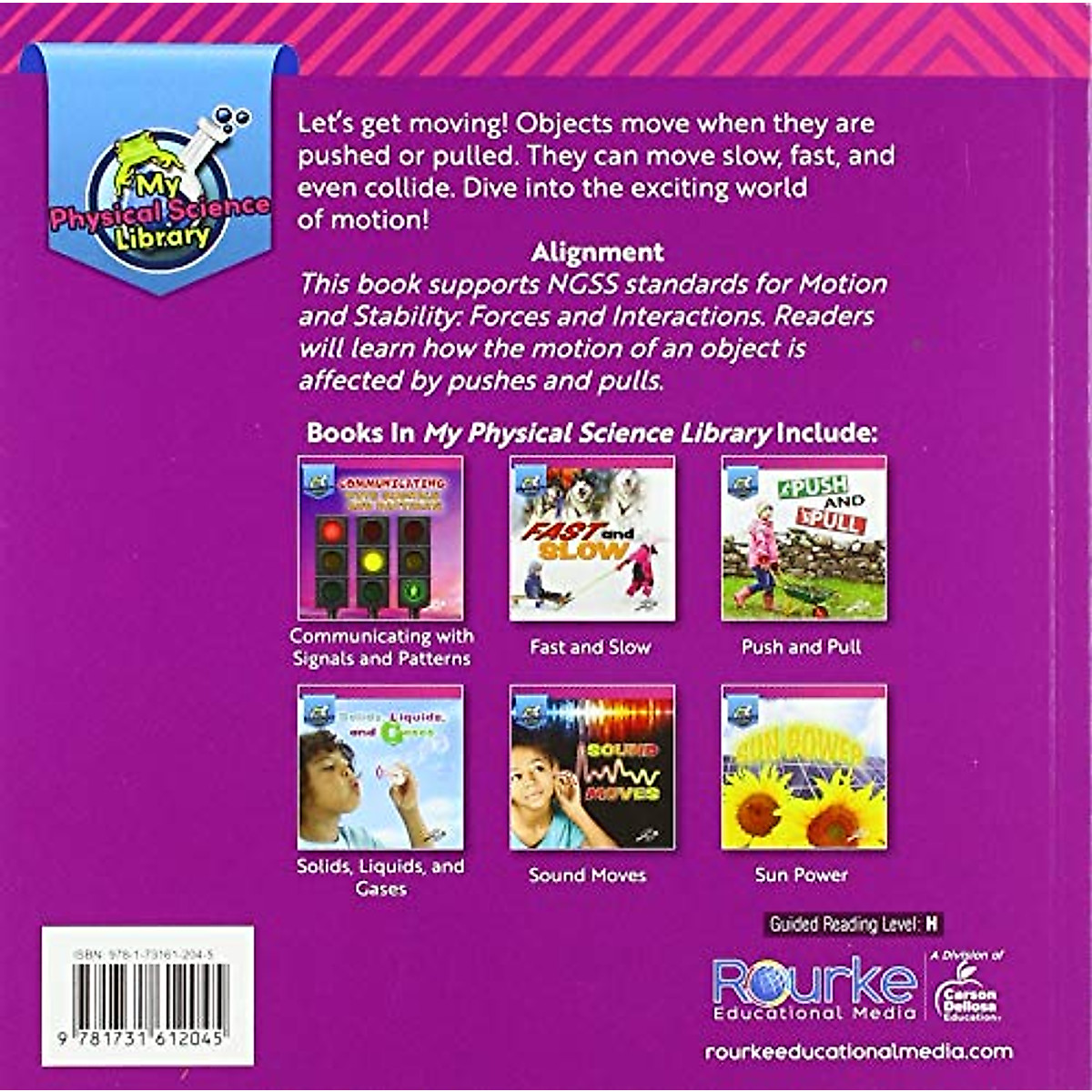 Rourke Educational Media My Physical Science Library Push and Pull Reader